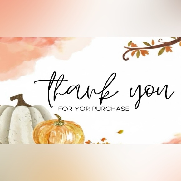 Hand Crafted | Office | 24 Count Customizable Fall Thank You Cards ...